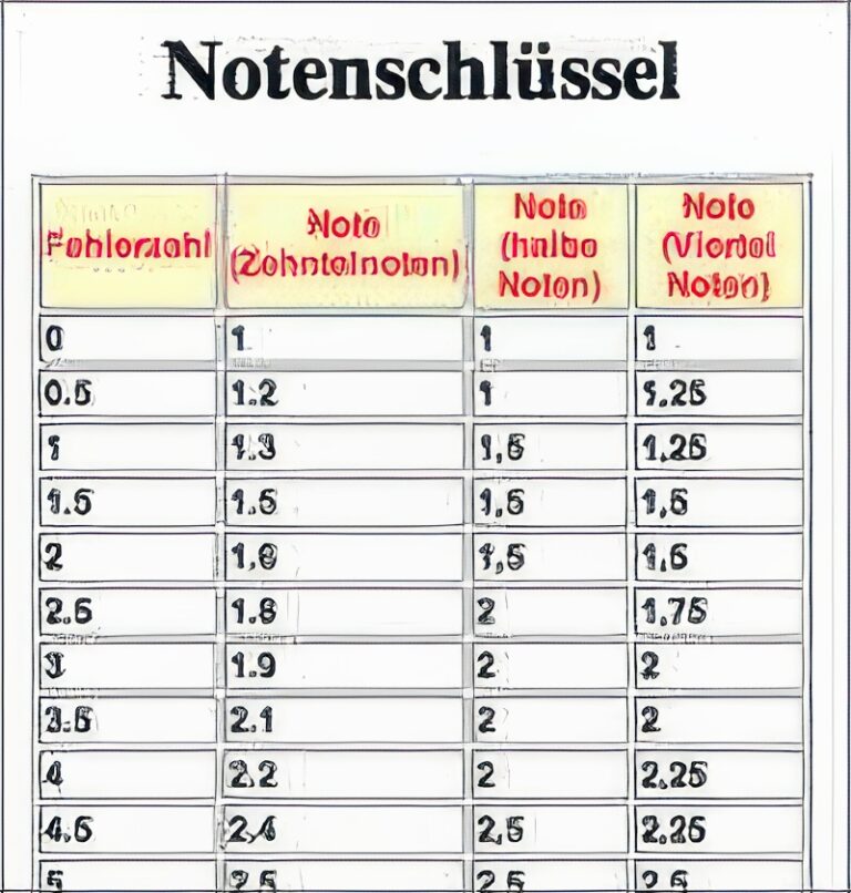 Notenschlüssel Prozent in Österreich - Alles, was du wissen musst ...